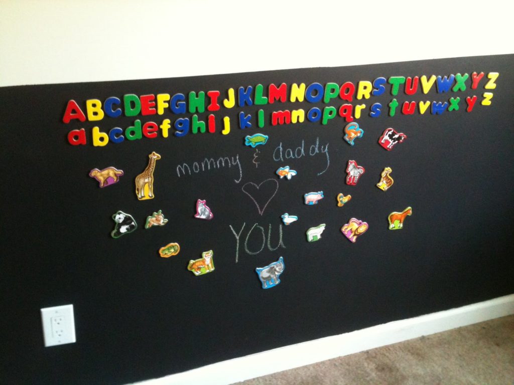 Краска магнитная с эффектом грифельной доски для рисования мелом: что ...